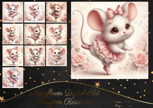 Ballet Mouse - CUP1404461_77133 | Craftsuprint