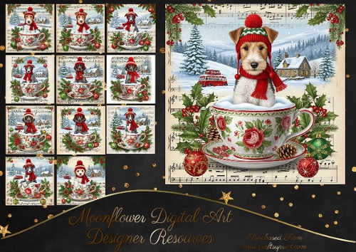 Christmas Snow Cup Pups 2 - CUP1405777_77133 | Craftsuprint