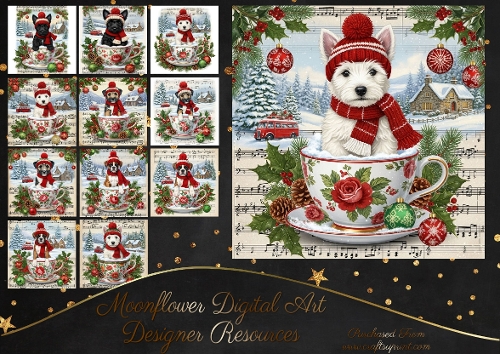 Christmas Snow Cup Pups 11 - CUP1405786_77133 | Craftsuprint