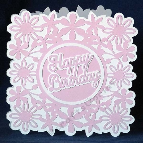 Flower Edge Card - CUP857172_40382 | Craftsuprint