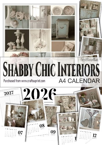Shabby Chic Interiors Calendar 2026 - CUP1416955_126295 | Craftsuprint