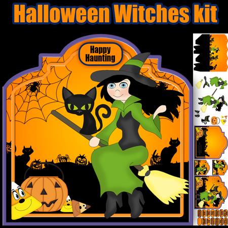 Halloween Witches Mini Card Kit - CUP647179_1446 | Craftsuprint