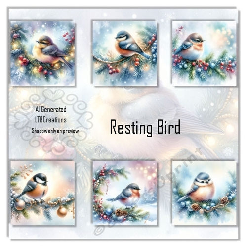 Resting Bird - CUP1399796_124286 | Craftsuprint