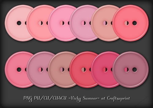 Pink Hues Button - CUP873130_43136 | Craftsuprint