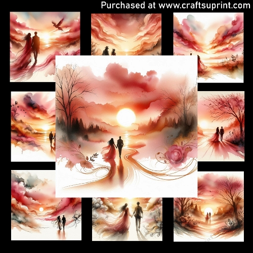 A Walk at Sunset - CUP1420522_124952 | Craftsuprint