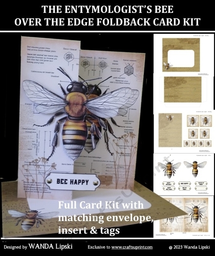 THE ENTYMOLOGISTS BEE OVER THE EDGE FOLDBACK BIRTHDAY OR LOVE CARD ...