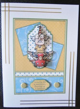 Growing Old Card Front & Decoupage - CUP373381_68 | Craftsuprint