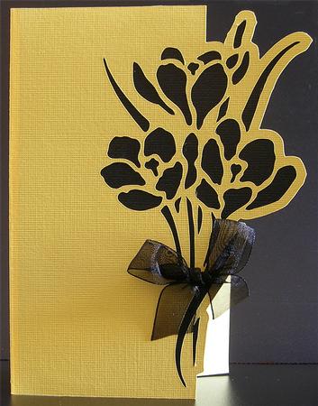 Floral 3 Over the Edge Card - CUP691072_198 | Craftsuprint