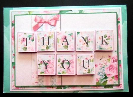 Thank You Card Front with Decoupage and Insert - CUP1170002_92133 ...