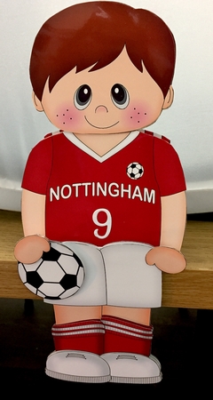 3D On the Shelf Card Kit - Little Footballer Eloy plays for Notttingham ...