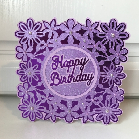 Flower Edge Card - CUP857172_40382 | Craftsuprint