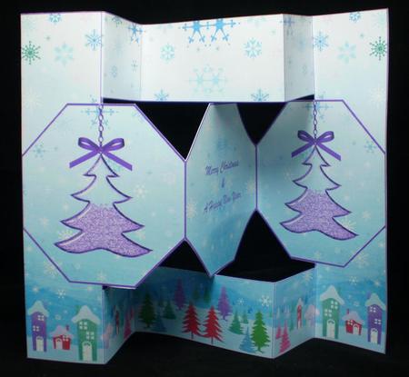 Octagon Tri-fold Shutter Template - CUP230370_168 | Craftsuprint