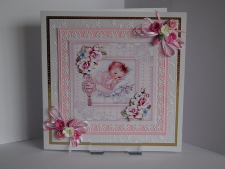 Vintage New Baby Girl Quick Card Mini Kit - CUP983505_936 | Craftsuprint