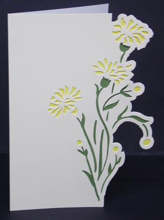 Floral 5 Over the Edge Card - CUP691088_198 | Craftsuprint