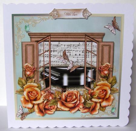 The Piano Room Window Box Card Front - CUP456066_1483 | Craftsuprint