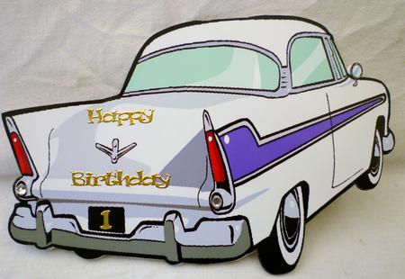 Retro Car Shaped Card - CUP73015_38 | Craftsuprint