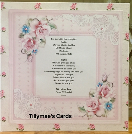 Vintage New Baby Girl Quick Card Mini Kit - CUP983505_936 | Craftsuprint