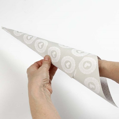 A Cone folded from Vivi Gade Design Paper