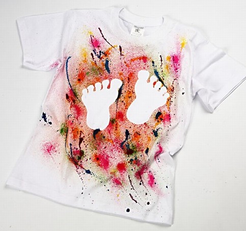 Cool T-shirts with Spray Color