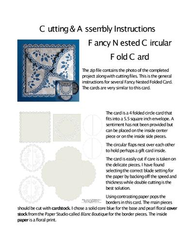 Fancy Nested Circular Fold Card - CUP696444_2228 | Craftsuprint