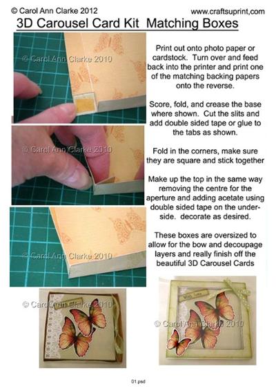 3D Spring Flowers Carousel Matching Box N Bits Kit - CUP312017_359 ...