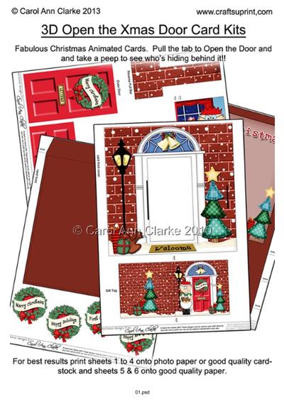 Animated Moveable Open The Door Card Kits Tutorial