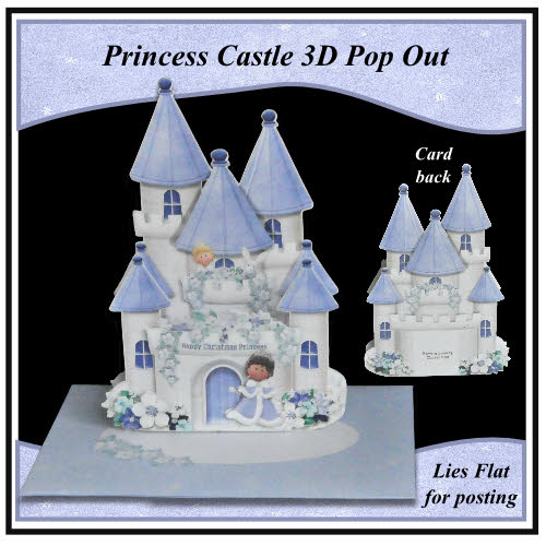 Princess Castle 3D Pop Out Card