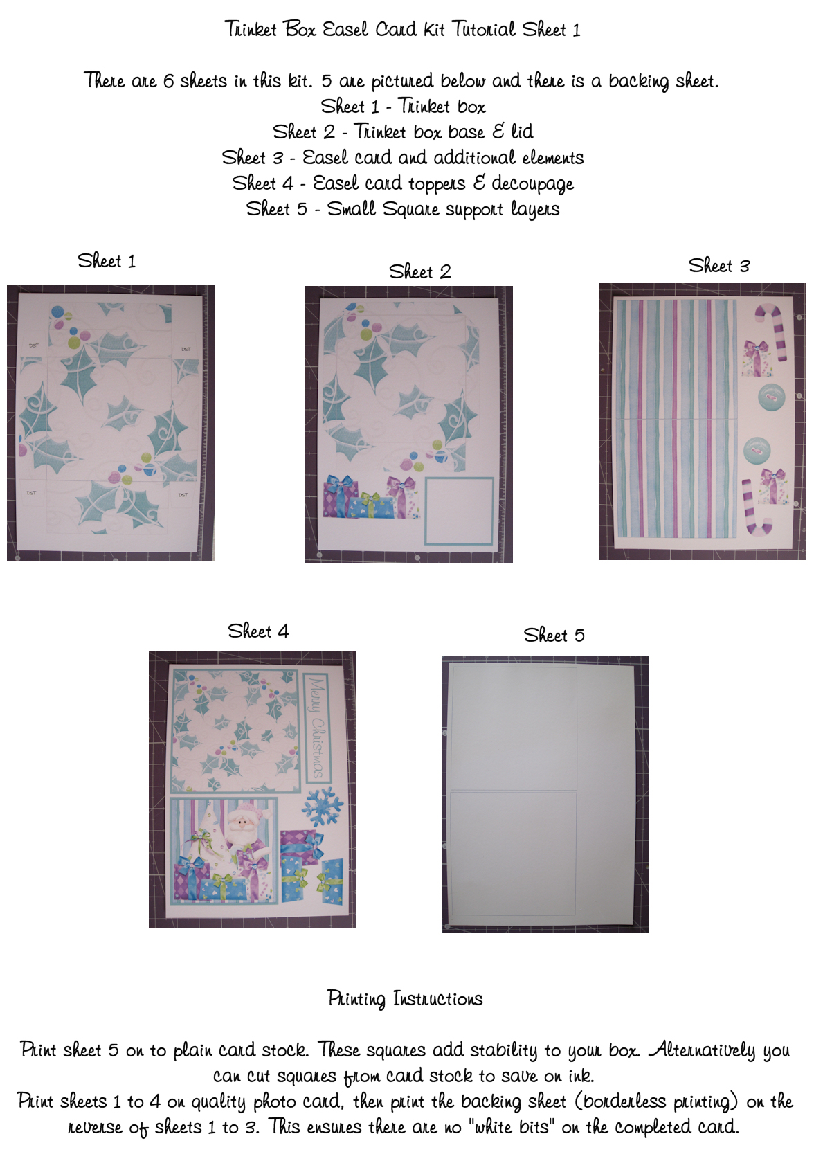 Trinket Box Easel Cards